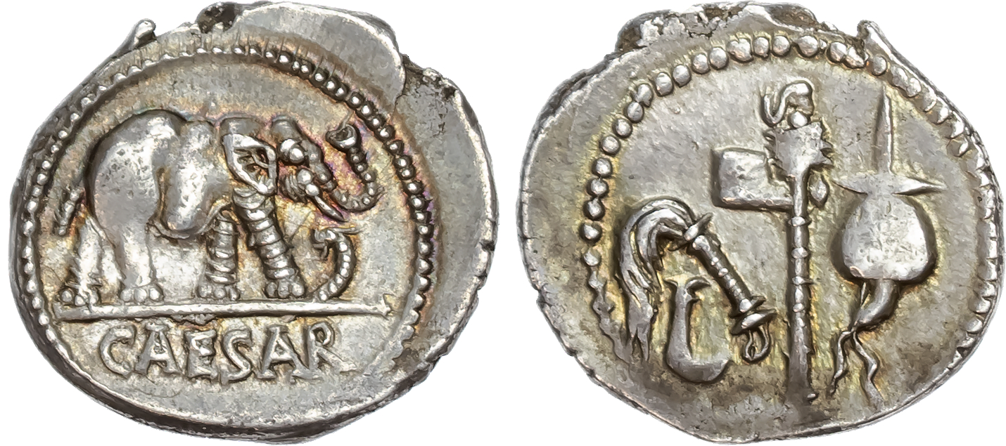 Julius Caesar Silver Denarius | Baldwin's