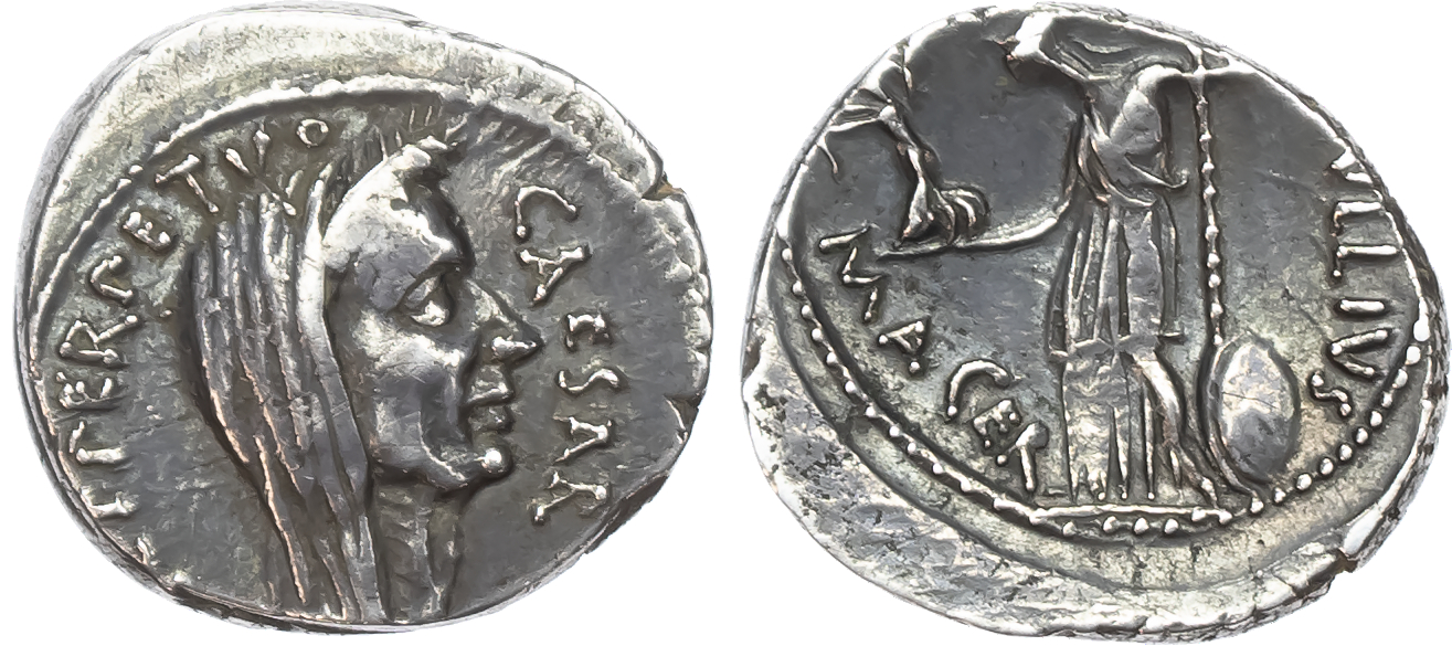 Julius Caesar Silver Denarius | Baldwin's