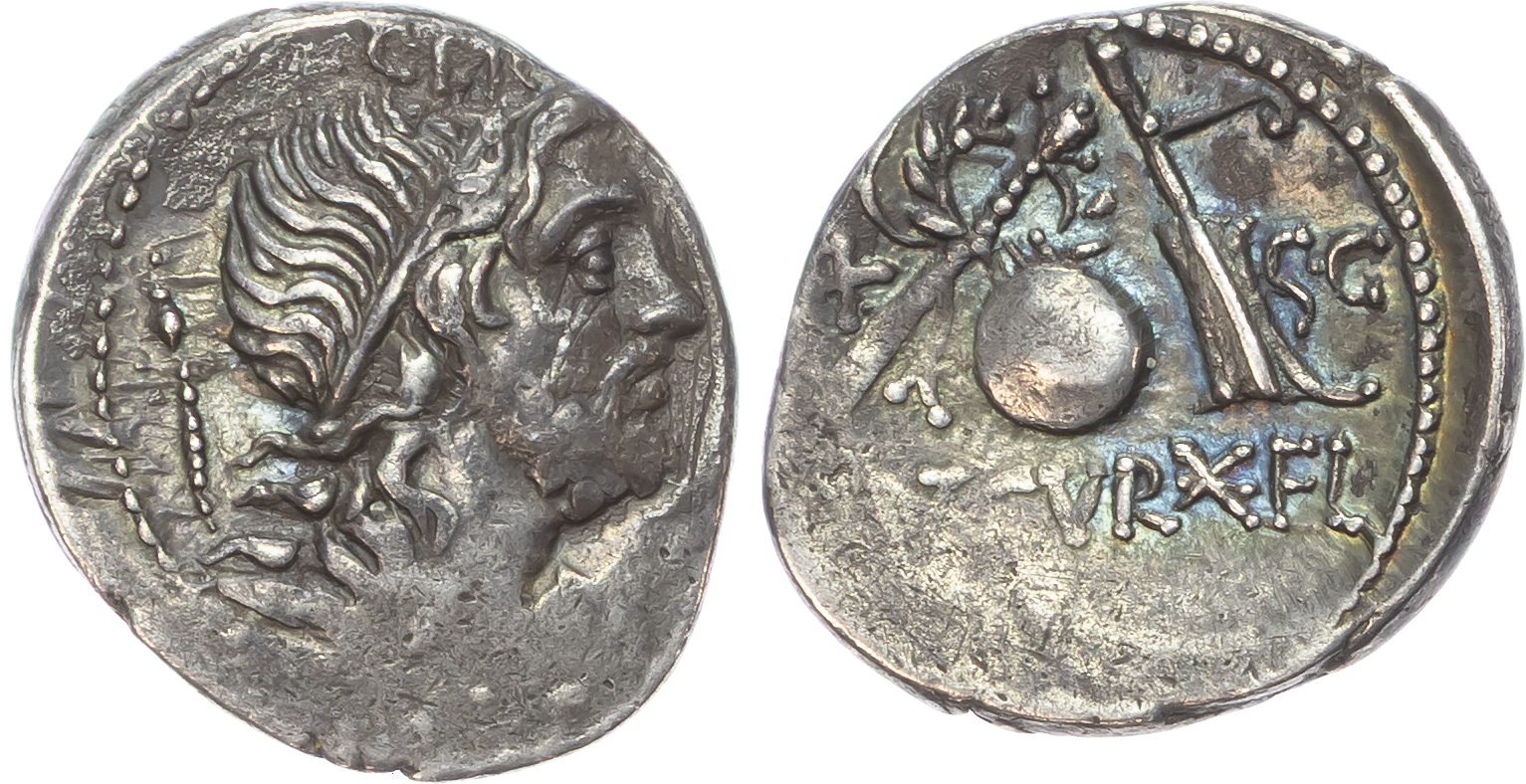 Roman Republic, Cn. Cornelius Lentulus, Silver Denarius | Baldwin's