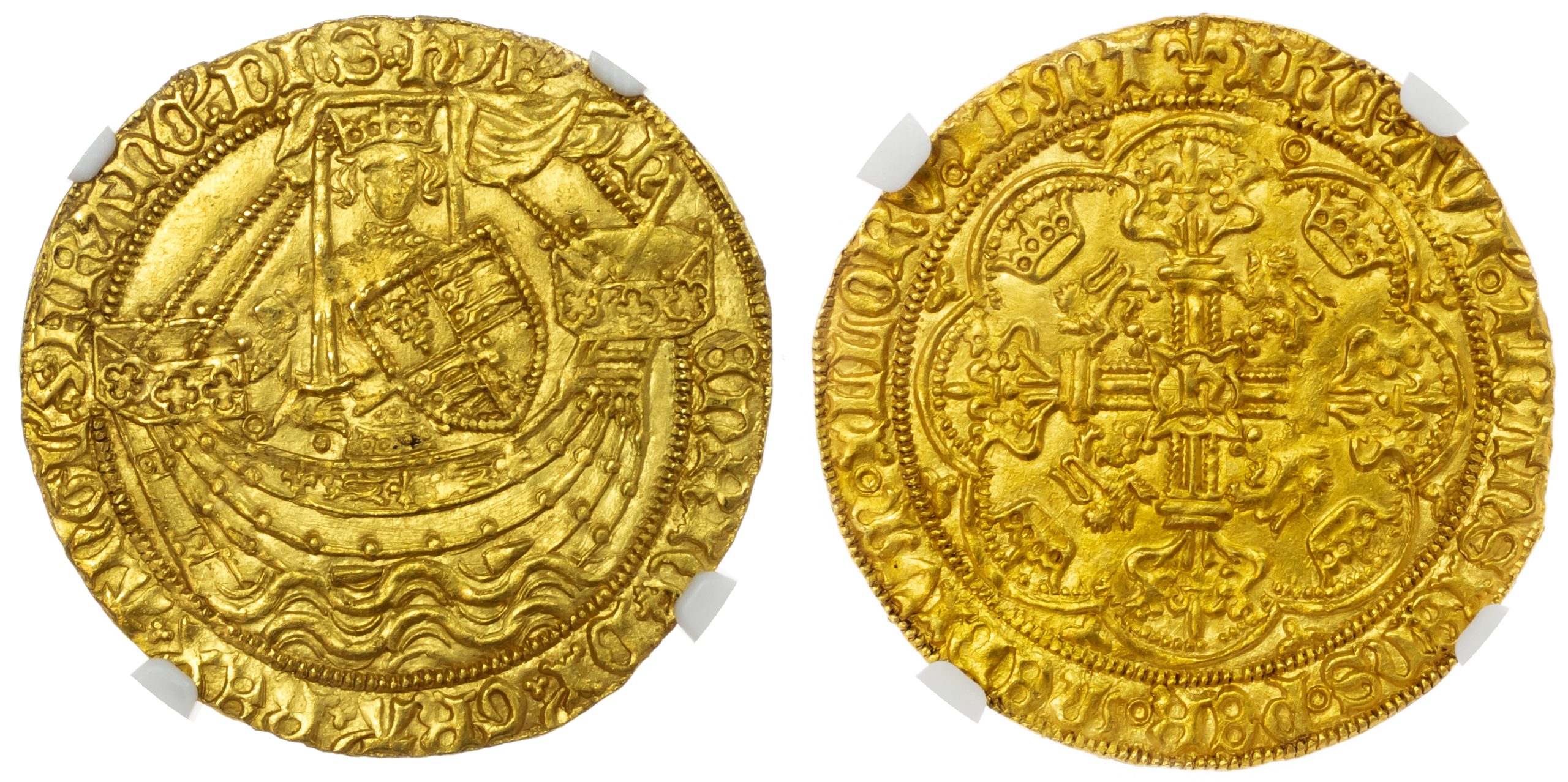 Henry VI , Gold Noble, Annulet Issue, London, NGC MS62 | Baldwin's