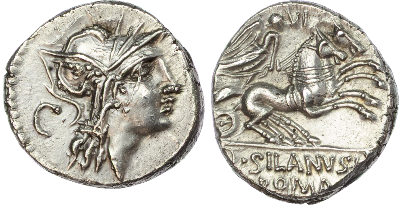 D. Silanus, Silver Denarius | Baldwin's