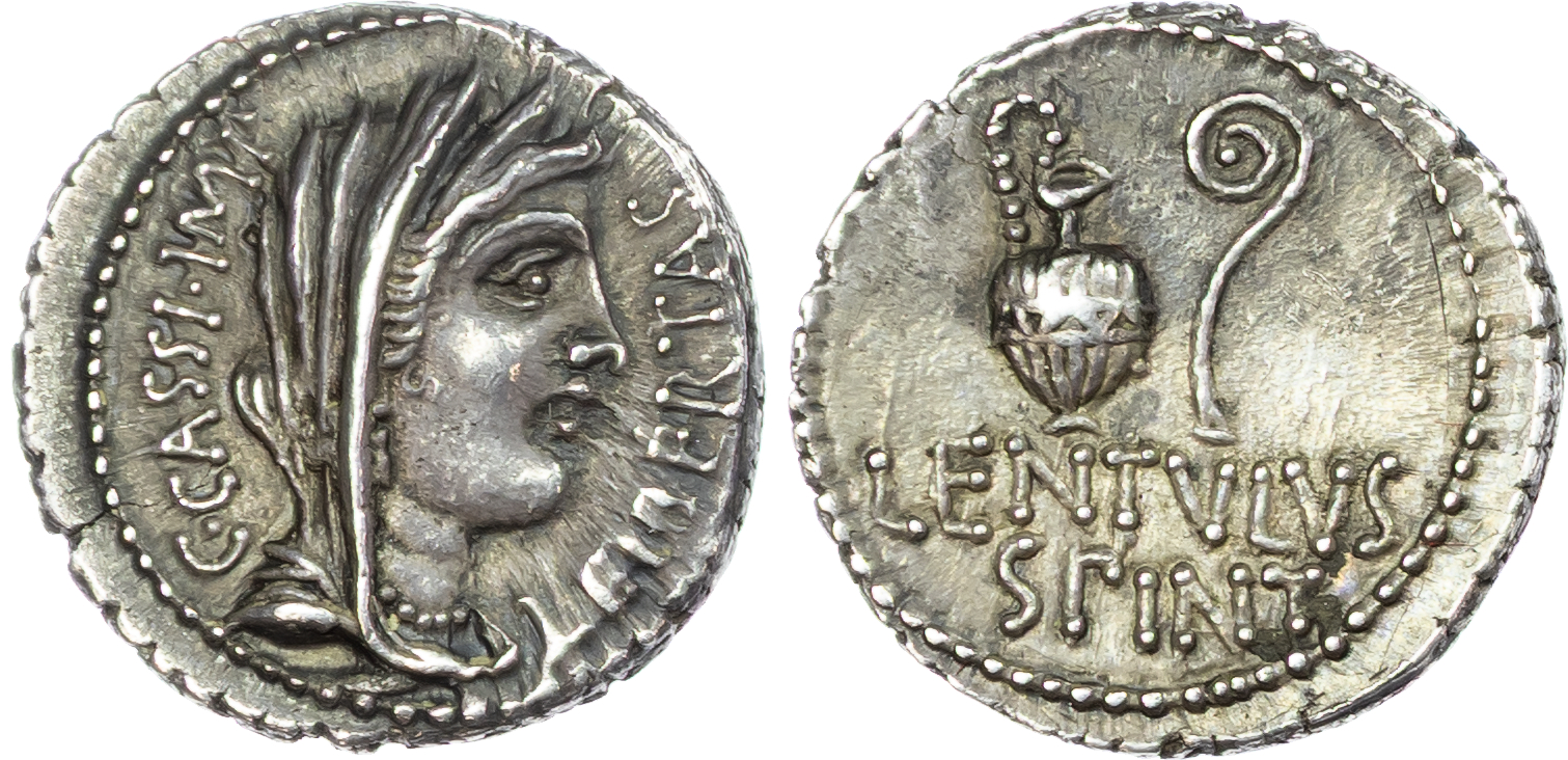 Cassius, Assassin of Caesar, Silver Denarius | Baldwin's