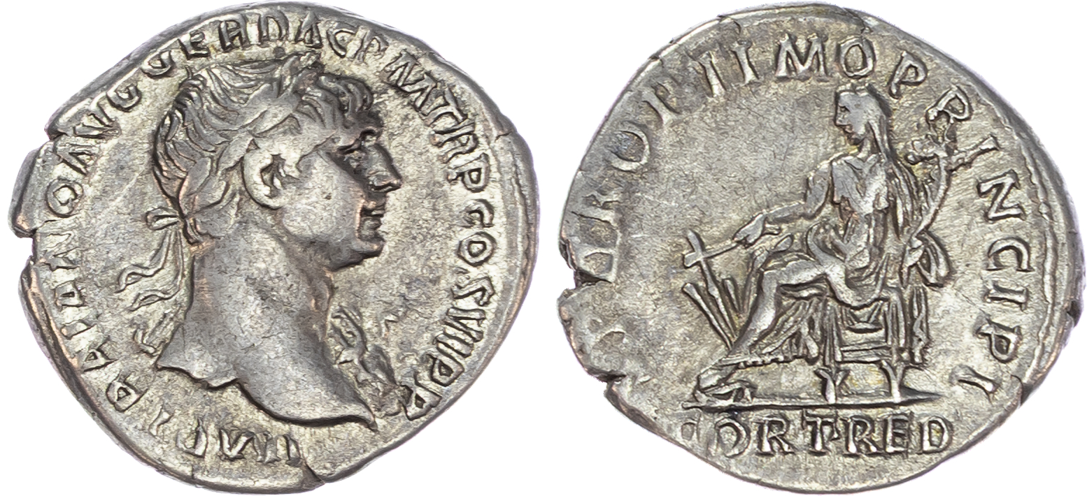 Trajan Silver Denarius | Baldwin's