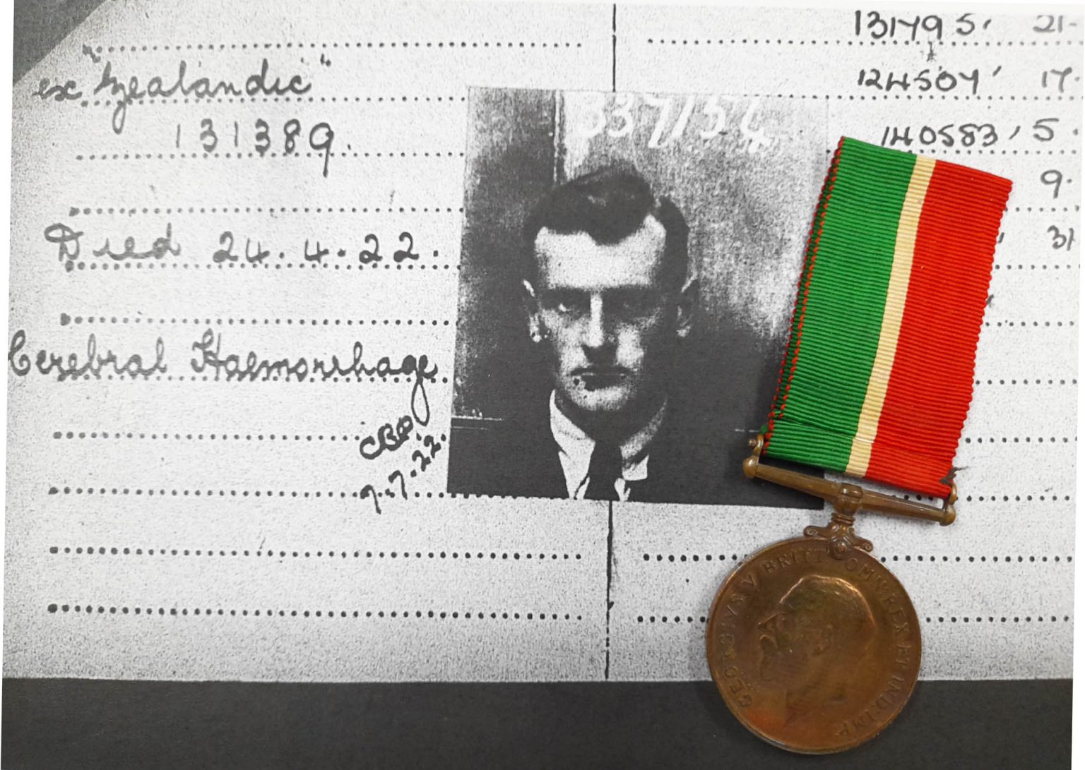 The Mercantile Marine War Medal awarded to Quartermaster Reginald ...