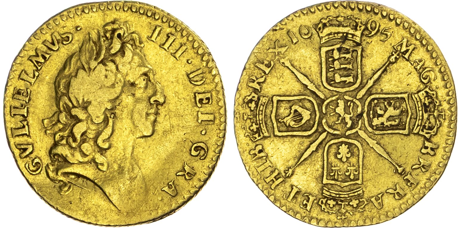William III (1694-1702), Gold Half Guinea, 1695 | Baldwin's